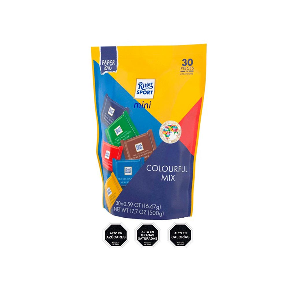 Mini Pouch Ritter Sport 10X500G Chocolate