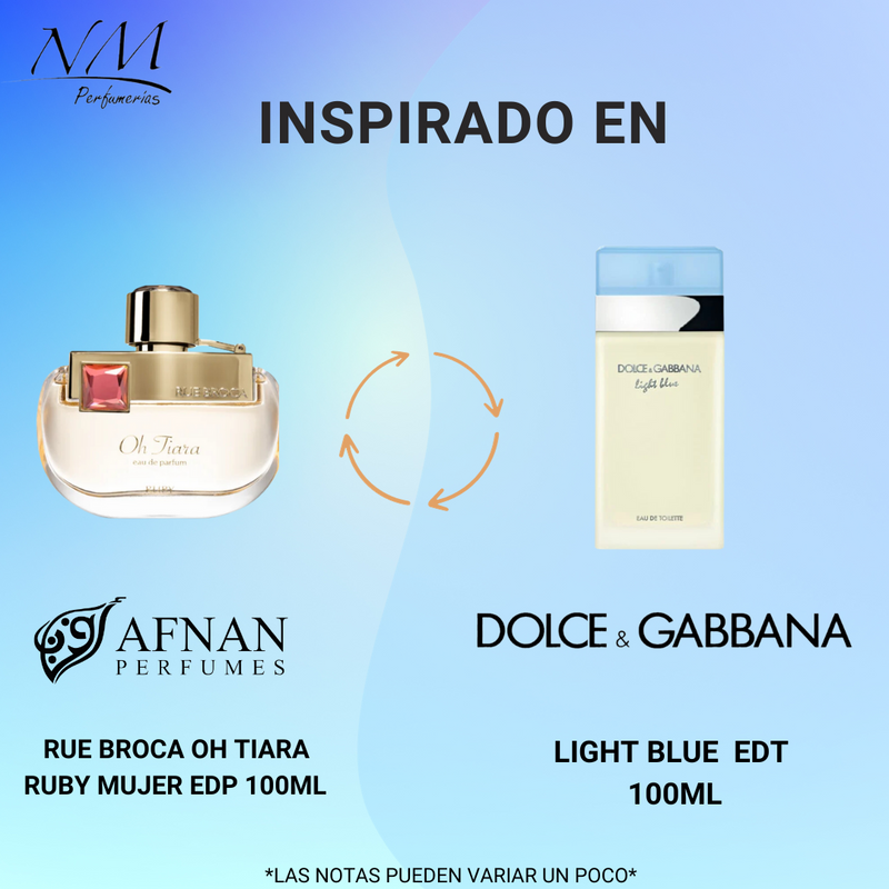 Rue Broca Oh Tiara Ruby Afnan 100Ml Mujer Perfume
